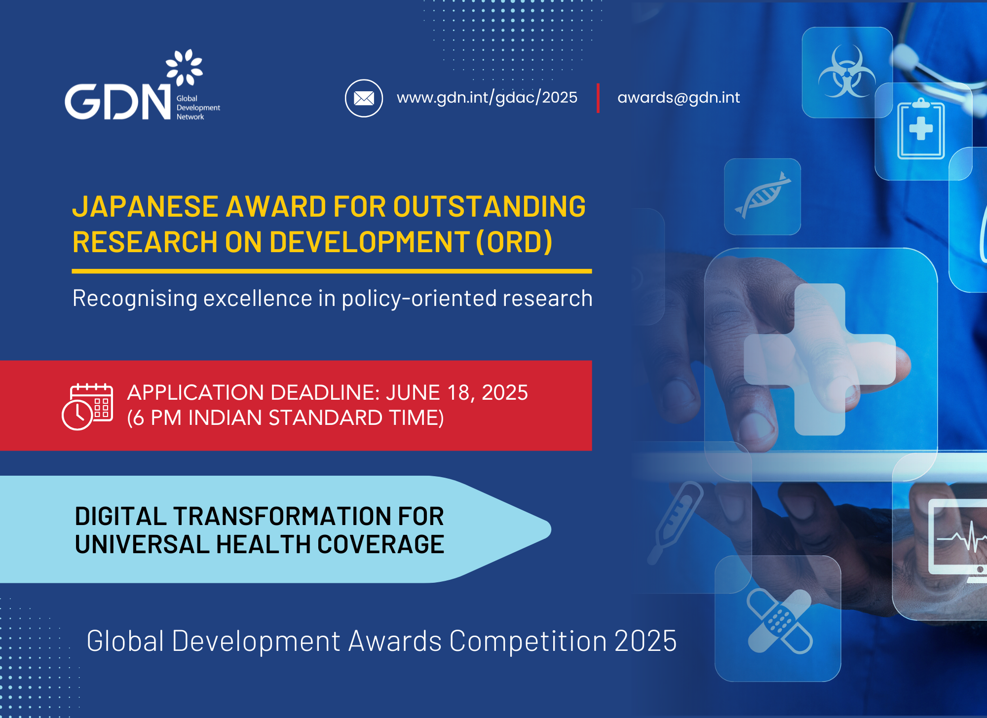 Japanese Award for Outstanding Research on Development (ORD) 2025 ...